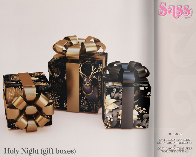 Second Life Marketplace - Sass [HD] Holy Night (Giftboxes)