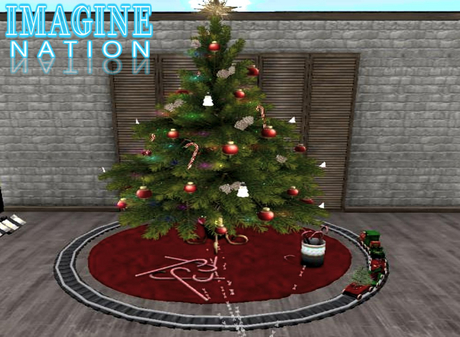 Second Life Marketplace - Imagine Traditional Christmas Tree wTrain