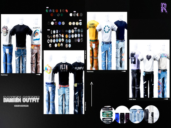 Second Life Marketplace - Damien Outfit Megapack