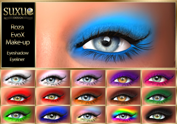 Second Life Marketplace - [ SuXue ] Lelutka EvoX Makeup Eyeshadow Eyeliner