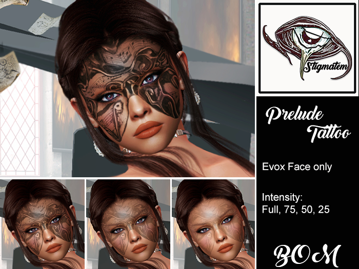 Second Life Marketplace - Stigmatem Prelude Evox BOM Tattoo