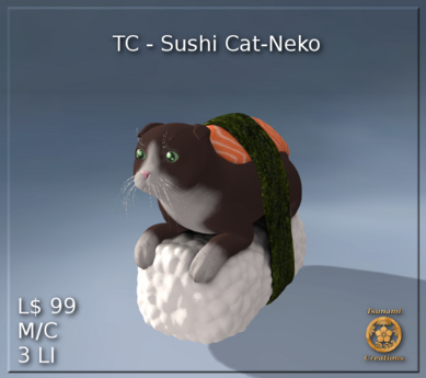 Second Life Marketplace - TC - Sushi Cat-Neko