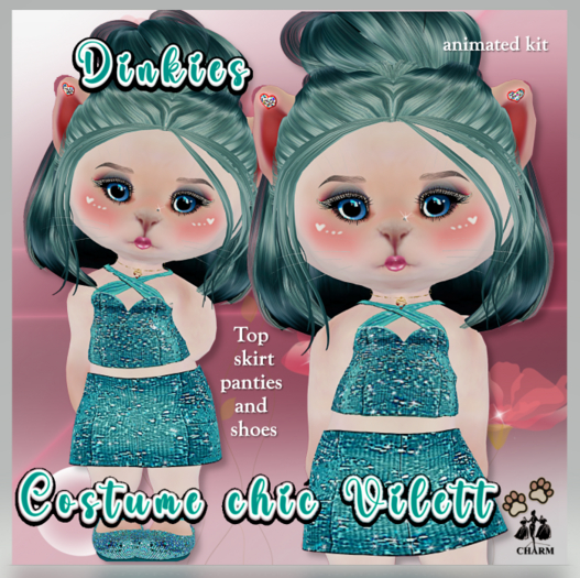 Second Life Marketplace - !!!CHARM Dinkies costume chic Vilett