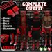 Second Life Marketplace - Boxing full outfit woman RED - Boxer costume ...
