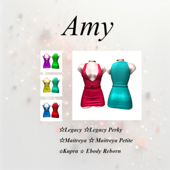 Second Life Marketplace - *SS AMY DRESS & BELT PACK L