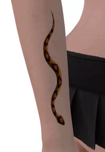 Second Life Marketplace - [AD] Snake Animated Tattoo