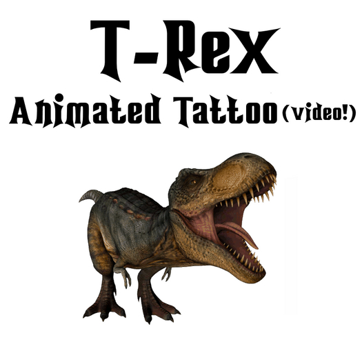 Second Life Marketplace - [AD] T-Rex Animated Tattoo