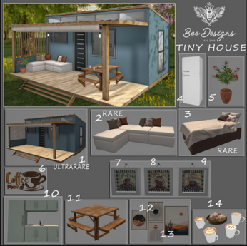 Second Life Marketplace - 01 Bee Designs Tiny House ULTRARARE