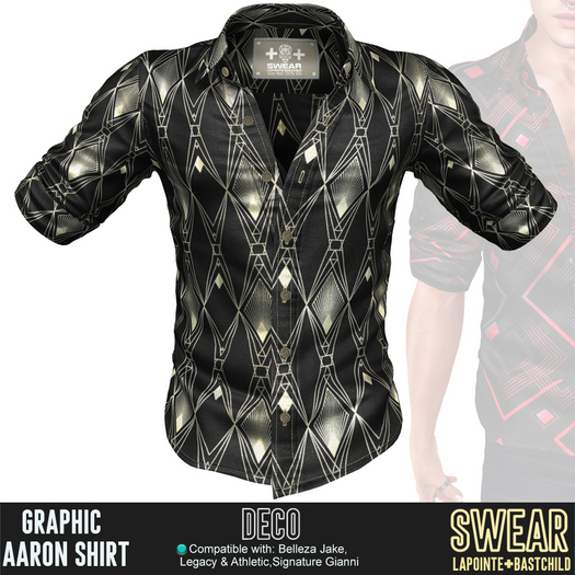 Second Life Marketplace - Shirt Aaron - Graphics DECO
