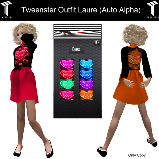Second Life Marketplace - Tweenster Outfit Laure (Auto Alpha)