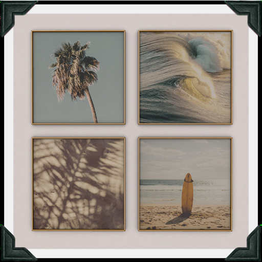 Second Life Marketplace - floorplan. quad collage / palm [box]