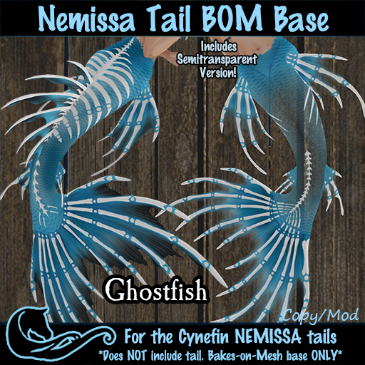 Second Life Marketplace - Nemissa Tail BOM Base- Ghostfish