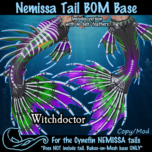 Second Life Marketplace - Nemissa Tail BOM Base- Witchdoctor