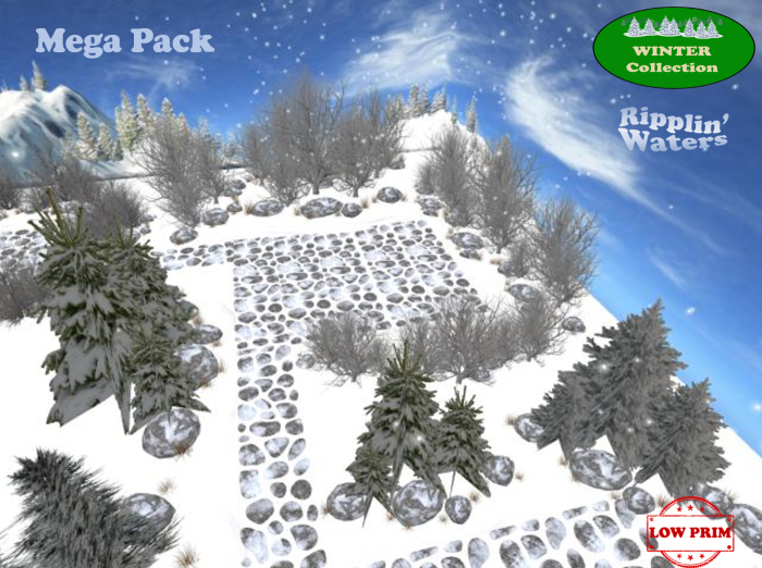 Second Life Marketplace - RW - **LOW PRIM COLLECTION** MEGA PACK snowy ...
