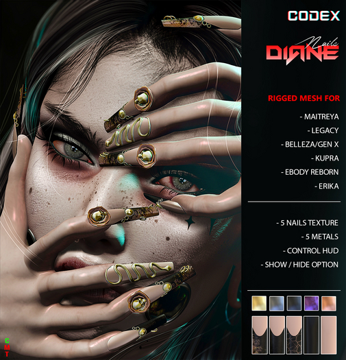 Second Life Marketplace - CODEX_Diane nails