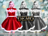 Second Life Marketplace - ::TD:: Mey Christmas Dress {Mesh} DEMO + Lara X