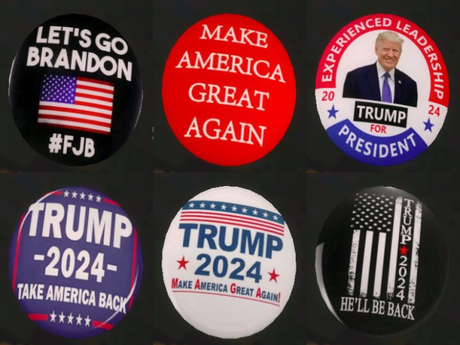 Second Life Marketplace - [G2F] Trump 2024 Button - 20 Textures