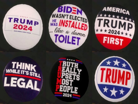 Second Life Marketplace - [G2F] Trump 2024 Button - 20 Textures