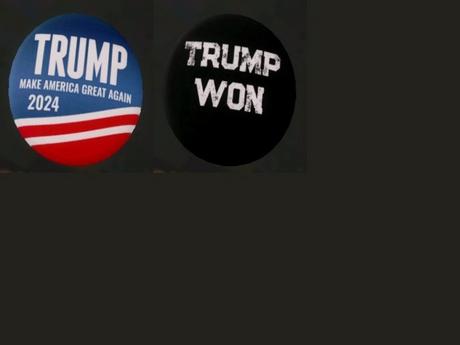 Second Life Marketplace - [G2F] Trump 2024 Button - 20 Textures