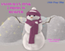 Second Life Marketplace - Snowman pink ink. 3er SnowPiles