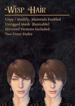 Second Life Marketplace - Raven Bell - Wisp Hair [All 3]