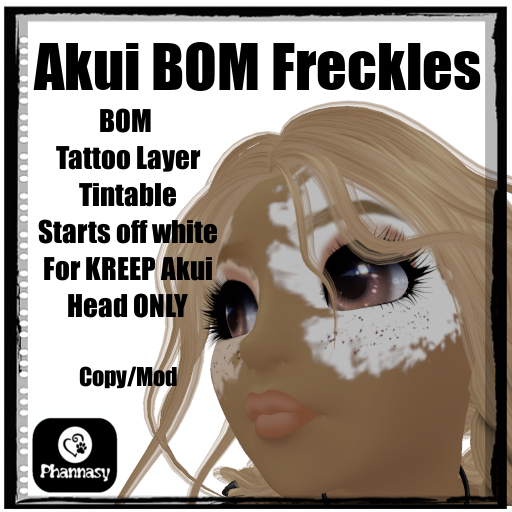 Second Life Marketplace - Phannasy Akui Freckles