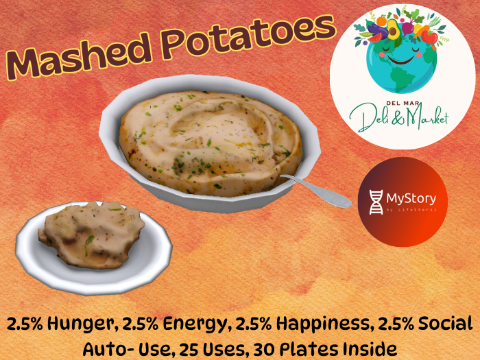 Second Life Marketplace - MyStory Mashed Potatoes Dispenser