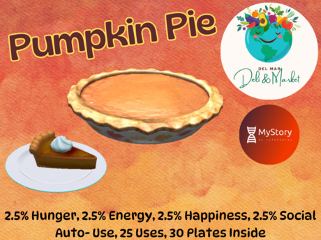 Second Life Marketplace - MyStory Full Pumpkin Pie