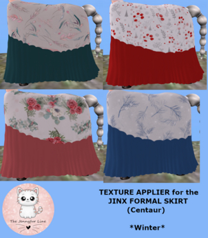 Second Life Marketplace - ::TJL:: Winter Appliers for Jinx Formal Skirt