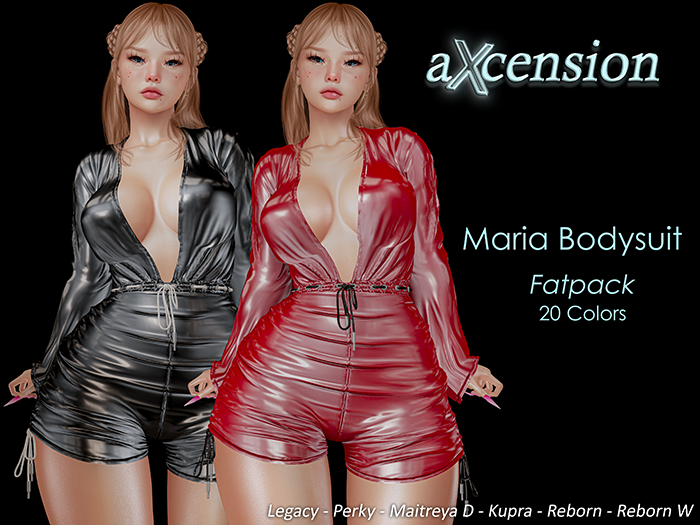 Second Life Marketplace Ax Maria Bodysuits 20 Colors Fatpack