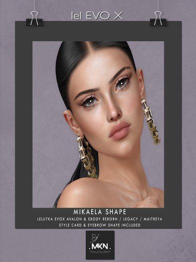 Second Life Marketplace - . MKN . Mikaela Shape [Lelutka EvoX Avalon v3.1]