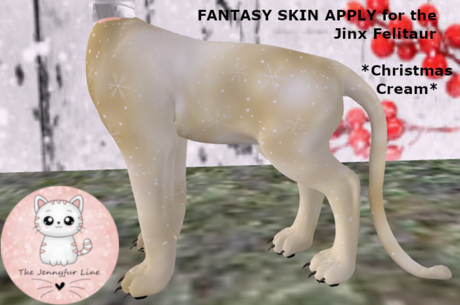 Second Life Marketplace - ::TJL:: Christmas Cream Applier for Jinx Felitaur