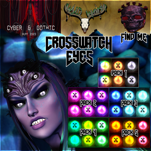 Second Life Marketplace - ~*WW*~ Crosswatch Eyes - FULLPACK
