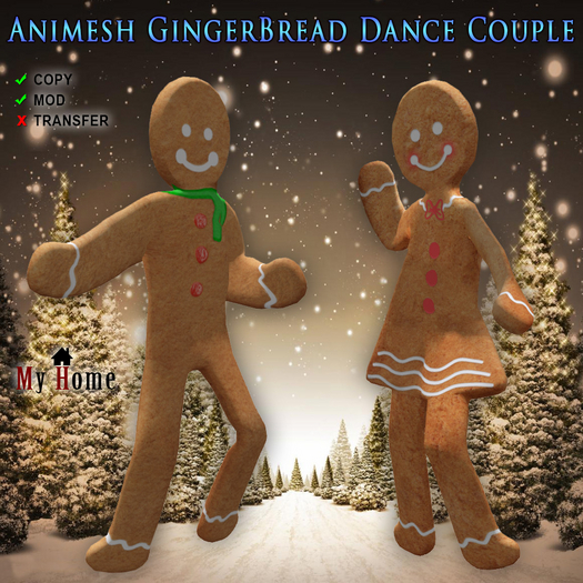 Second Life Marketplace - [My Home] Animesh GingerBread Dance Couple