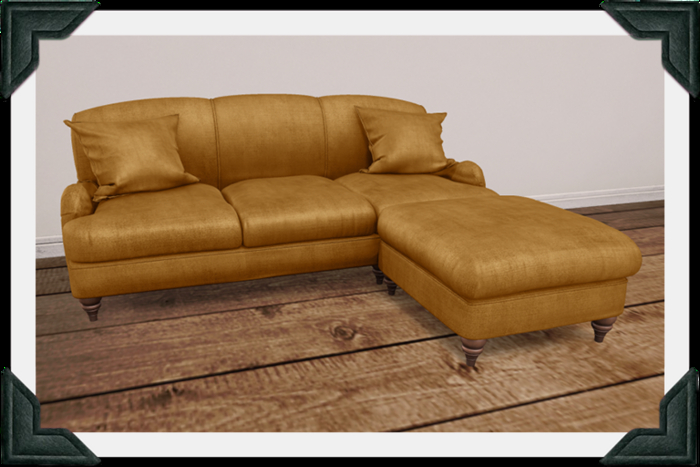 Second Life Marketplace - brocante. lydia sectional / squash PG [box]