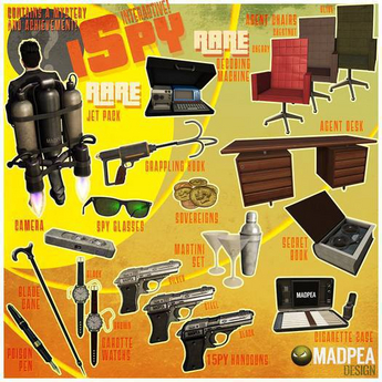 Second Life Marketplace - MadPea iSpy Agent Chair - Chestnut