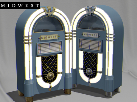 Second Life Marketplace - Midwest - America Online - Jukebox Blue