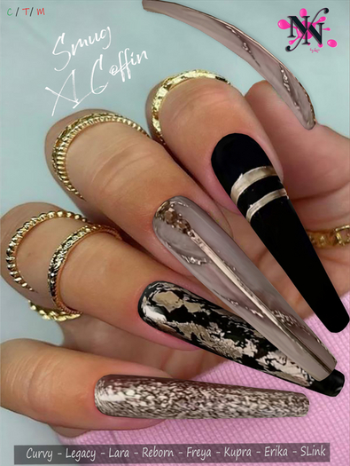 Second Life Marketplace - ::NN:: Smug XL Coffin Nails