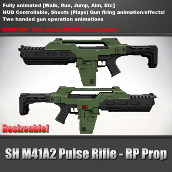 Second Life Marketplace - SH RP Prop Gun - M41A2 Pulse Rifle