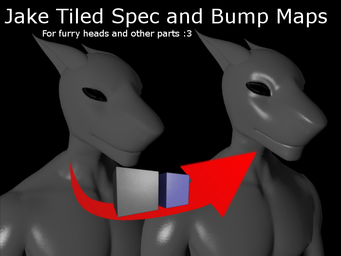Second Life Marketplace - Belleza Jake Tiled Materials for Furry Heads