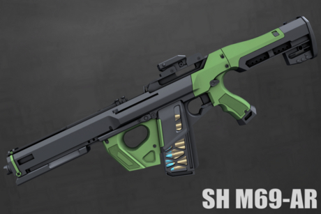 Second Life Marketplace - SH RP Prop Gun - M69-AR