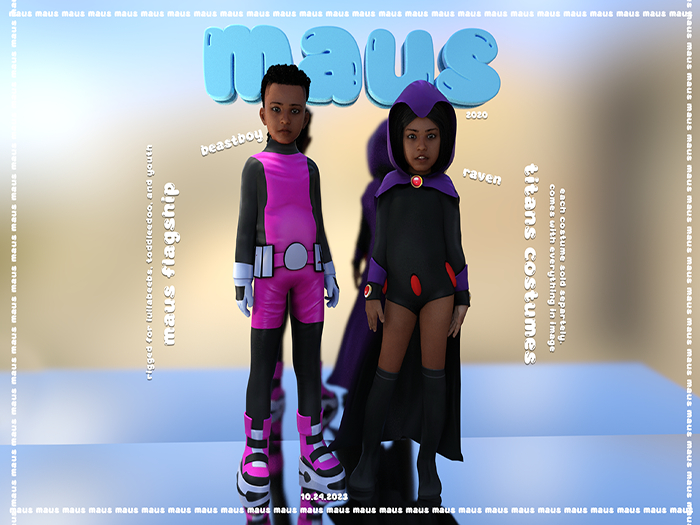 Second Life Marketplace - Titans Beastboy Costume // Full Costume // ADD