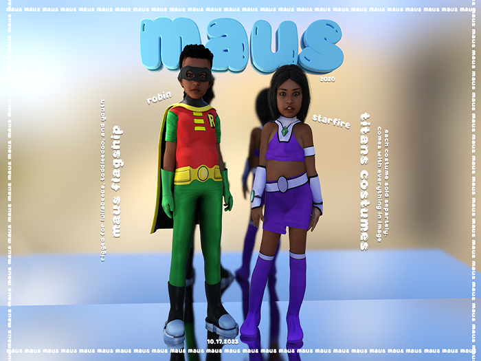 Second Life Marketplace - Titans Starfire Costume // Full Costume // ADD