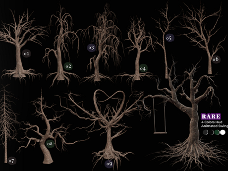 Second Life Marketplace - MINIMAL - Creepy Tree Gacha FATPACK