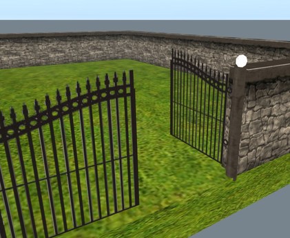 Second Life Marketplace - Greek Roman Stone Fence 40x40x5 with Working ...