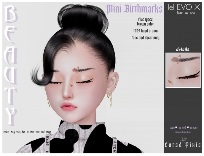 Second Life Marketplace - Cursd Beauty. Birthmarks {evox}