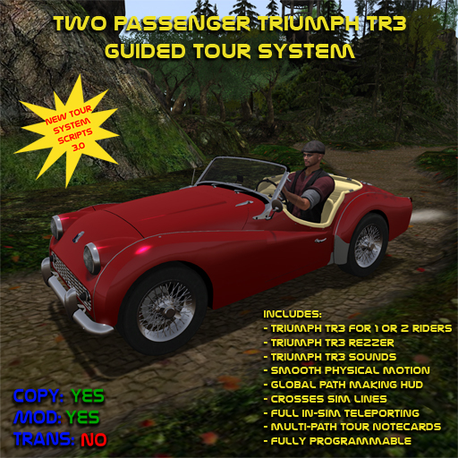 Second Life Marketplace - Triumph TR3 Guided Tour