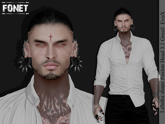 Second Life Marketplace - Lelutka shape Paxton Head 3.1 Gresil EvoX