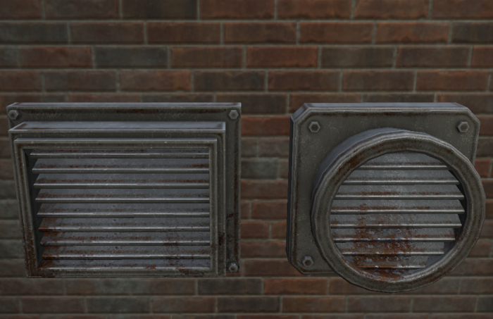 Second Life Marketplace - /AVP/ Industrial Vents *WEAR ME*