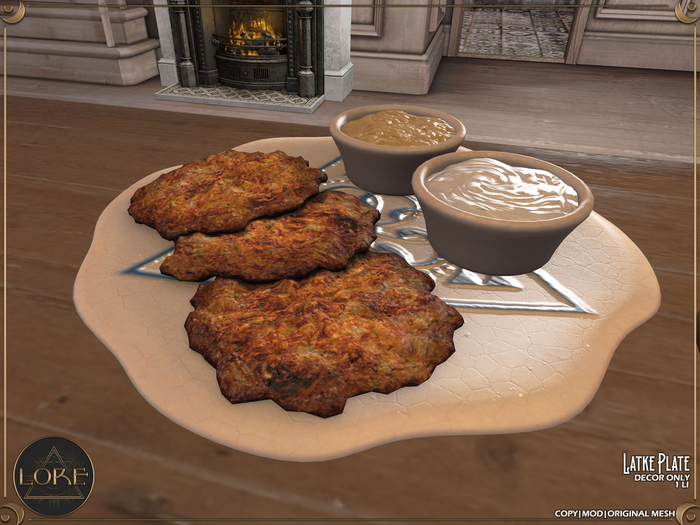 Second Life Marketplace - LORE Latke Plate Decor